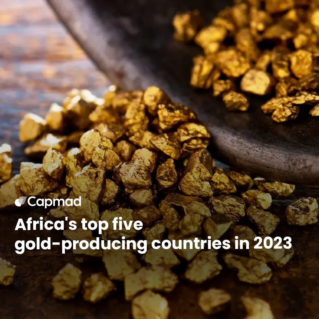 Africa's top five gold-producing countries in 2023