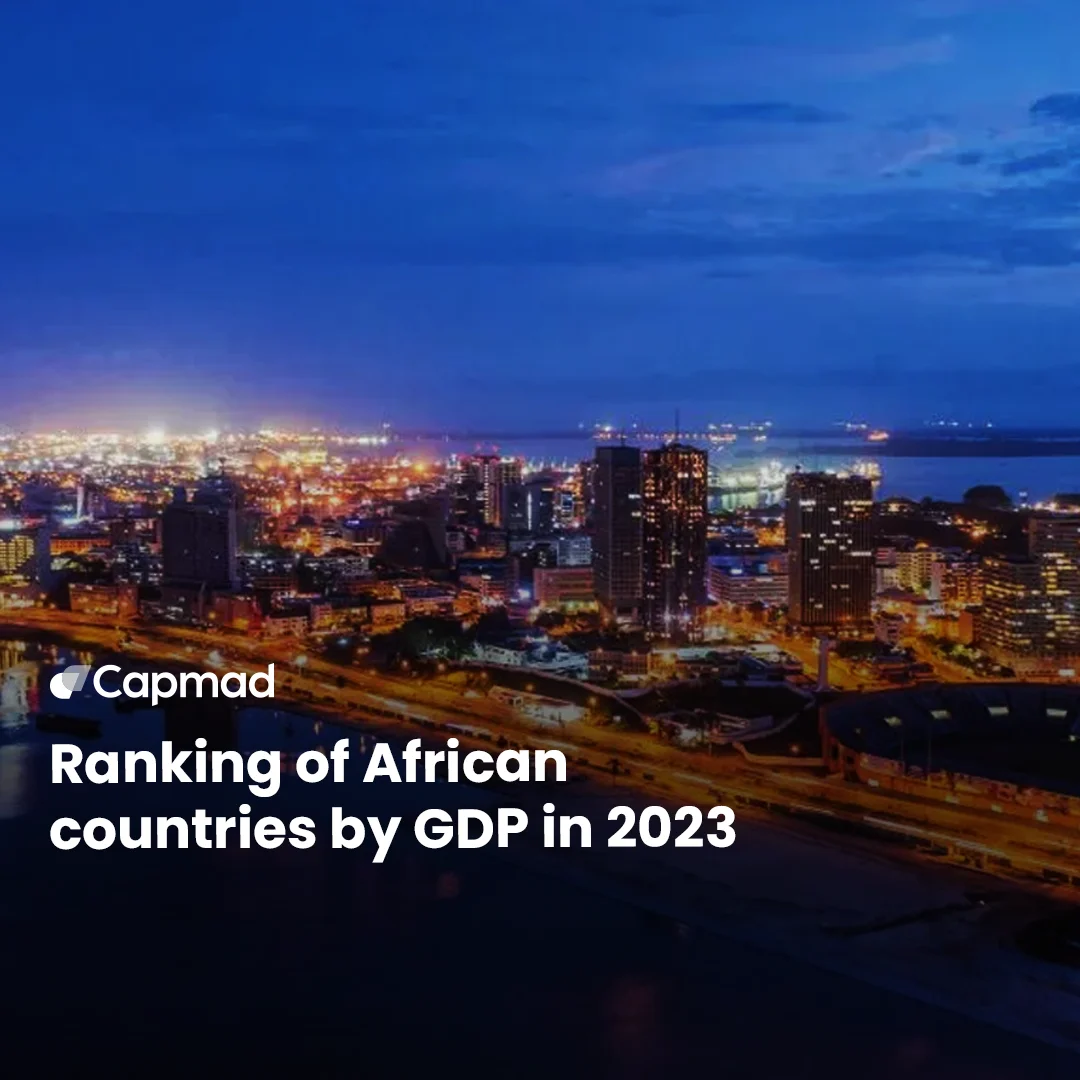 Ranking of African countries by GDP in 2023