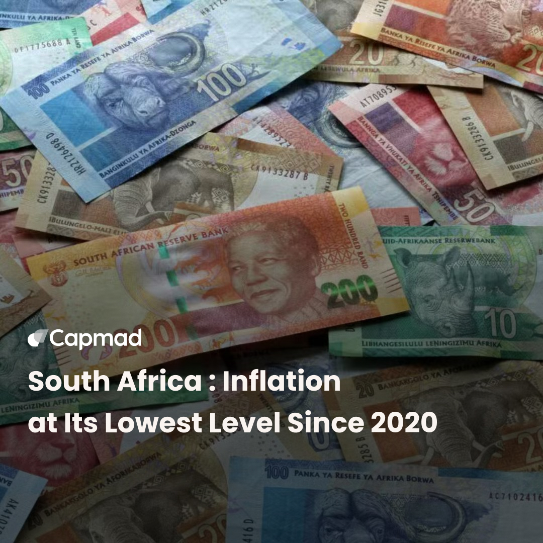 South Africa : Inflation at Its Lowest Level Since 2020