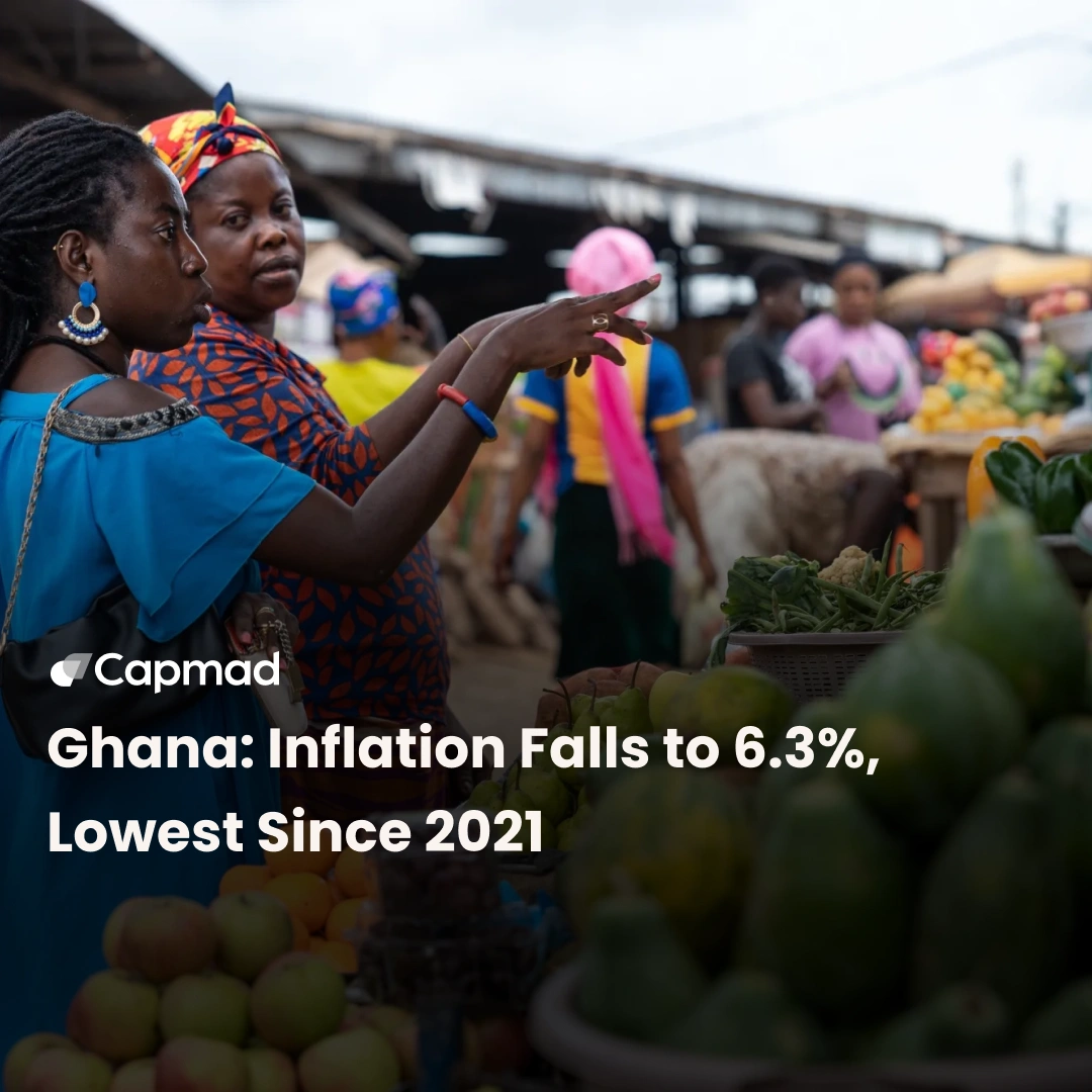 Ghana: Inflation Falls to 6.3%, Lowest Since 2021